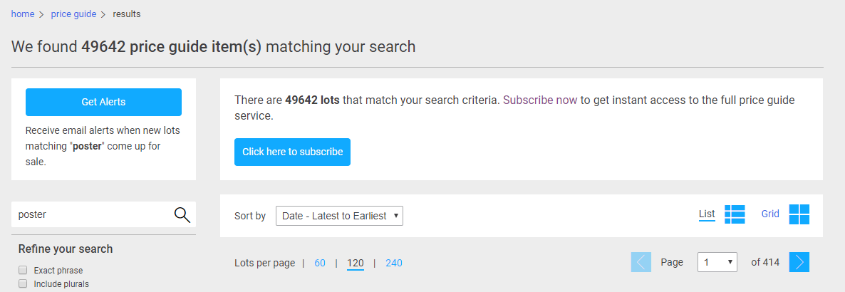 What is the Price Guide? – thesaleroom